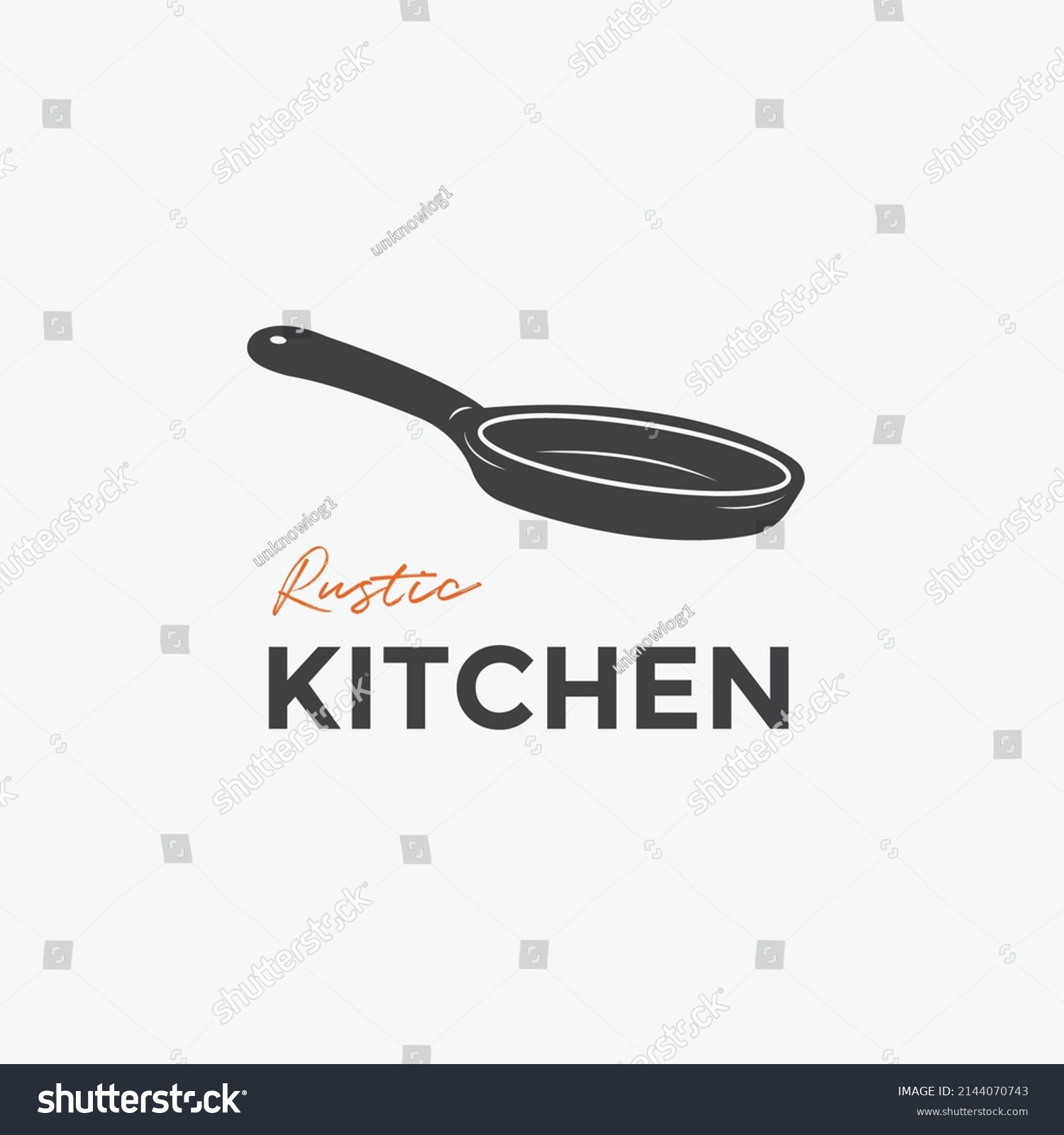 Rustic Restaurant Kitchen Logo Design Stock Vector (Royalty Free ...