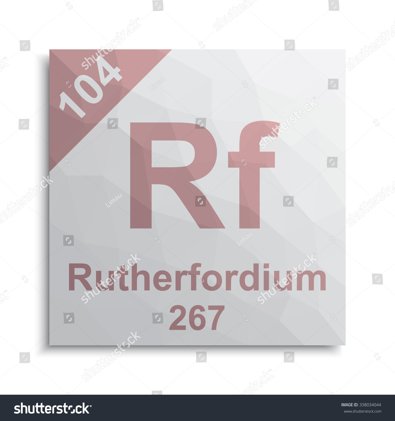 Rutherfordium Element Periodic Table Stock Vector (Royalty Free) 338034044