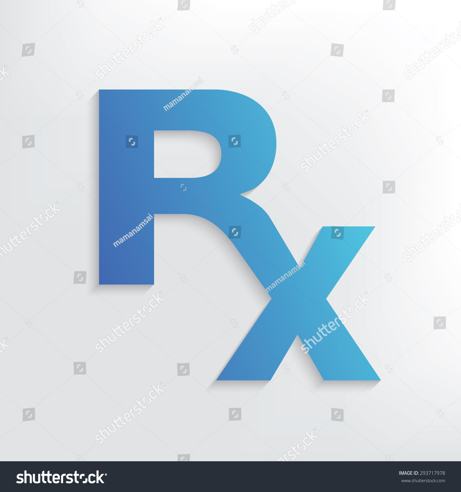 Rx System Symbol Designclean Vector Stock Vector (Royalty Free) 293717978
