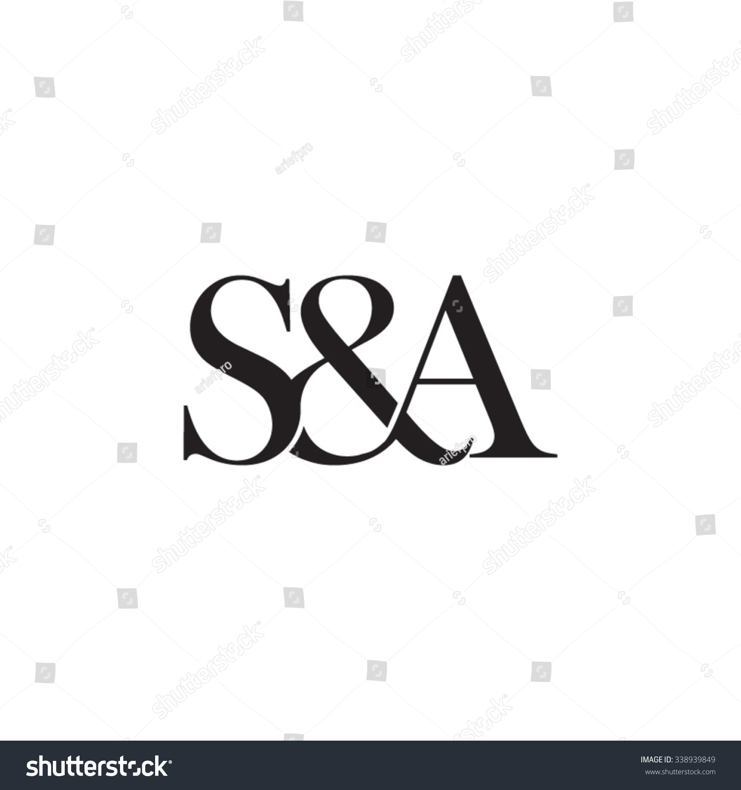 Sa Initial Logo Ampersand Monogram Logo Stock Vector 338939849 ...
