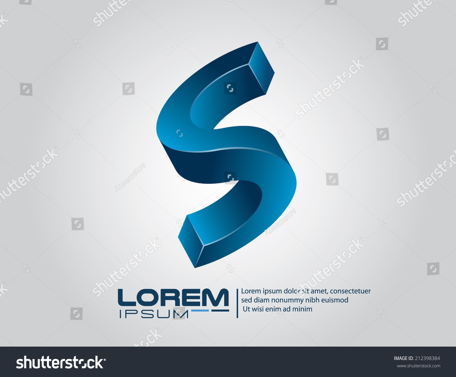 S Abstract Shape Sign Stock Vector (Royalty Free) 212398384