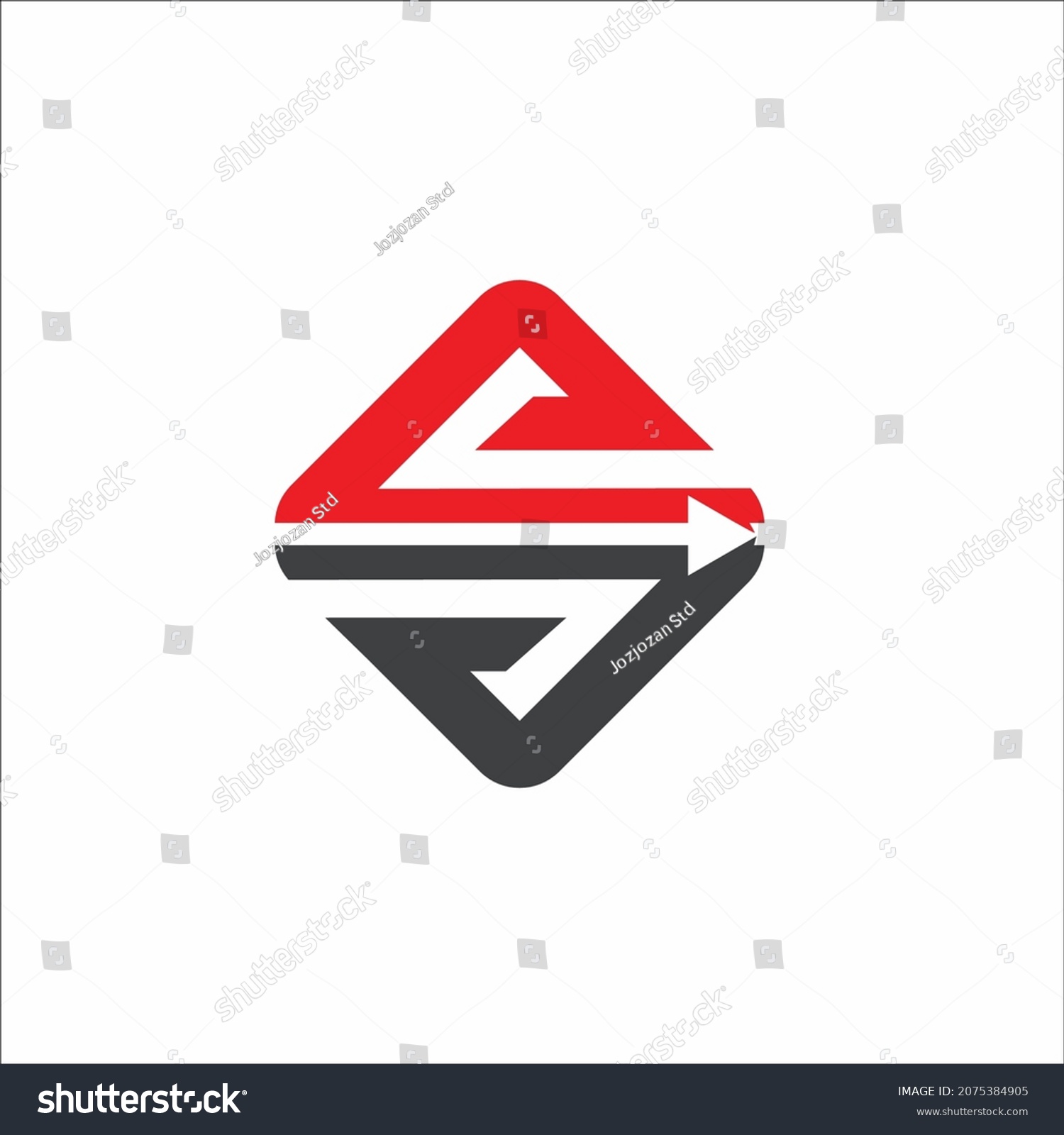 S Cc Arrow Logo Vector Image Stock Vector (Royalty Free) 2075384905 ...