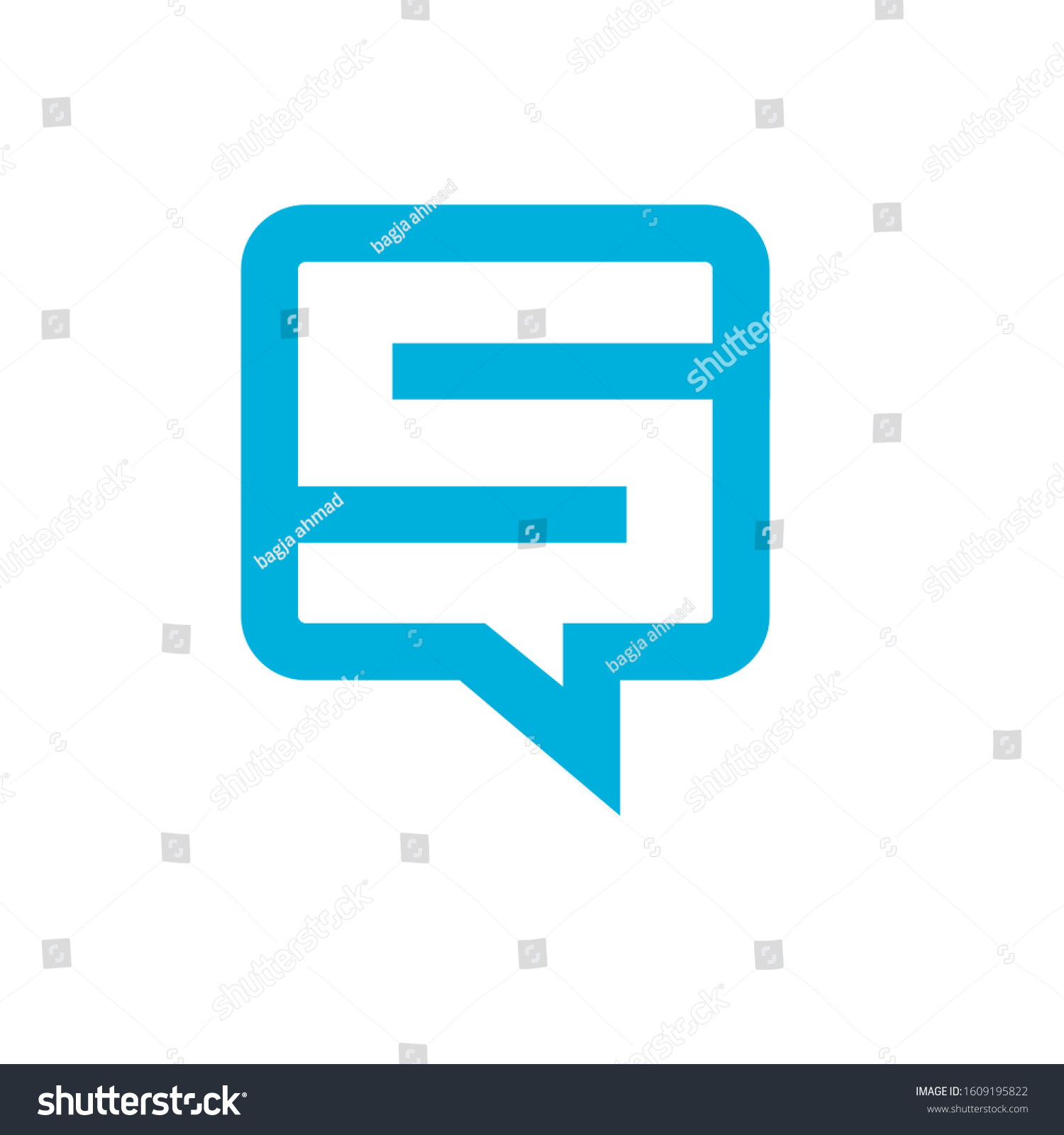 S Chat Logo Design Simple Modern: vector de stock (libre de regalías ...