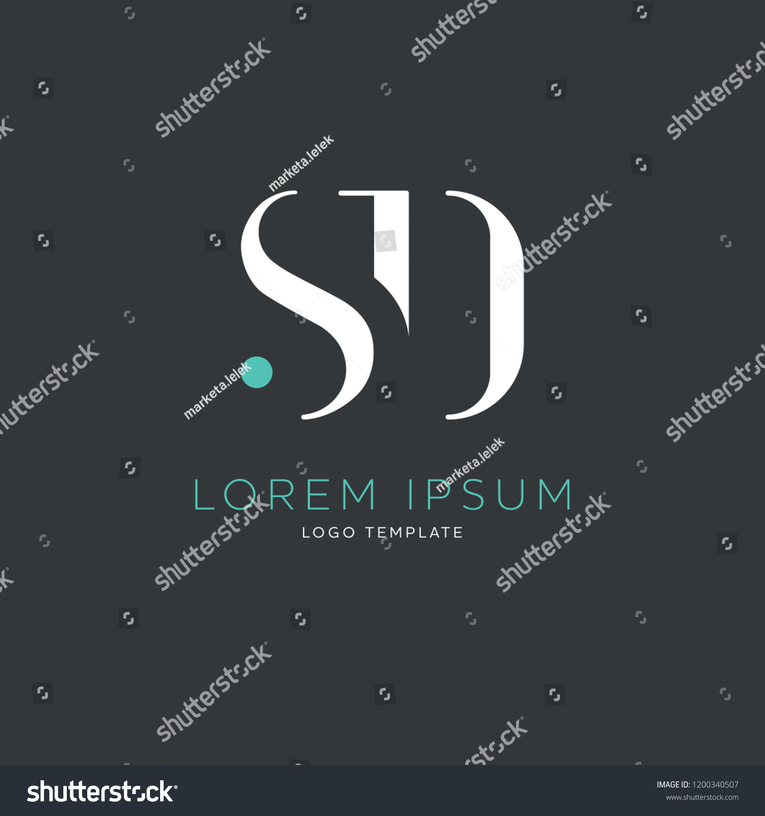 S D Logo Template Stock Vector (Royalty Free) 1200340507