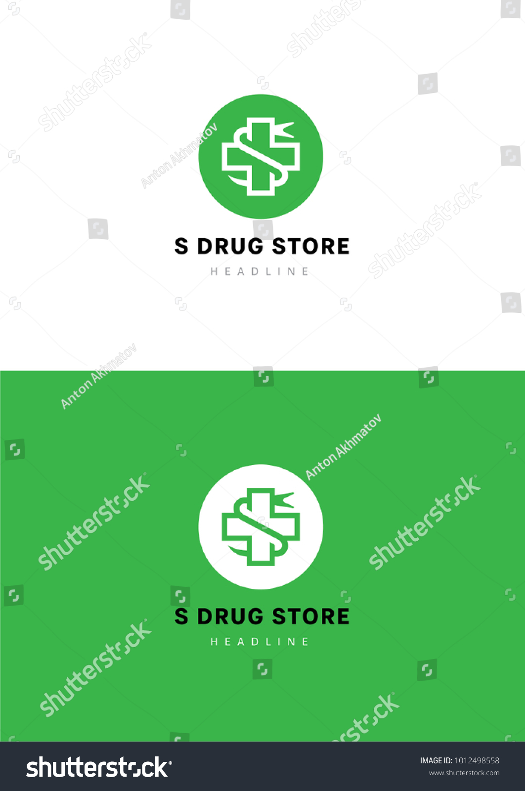 S Drug Store Logo Template Stock Vector (Royalty Free) 1012498558 ...