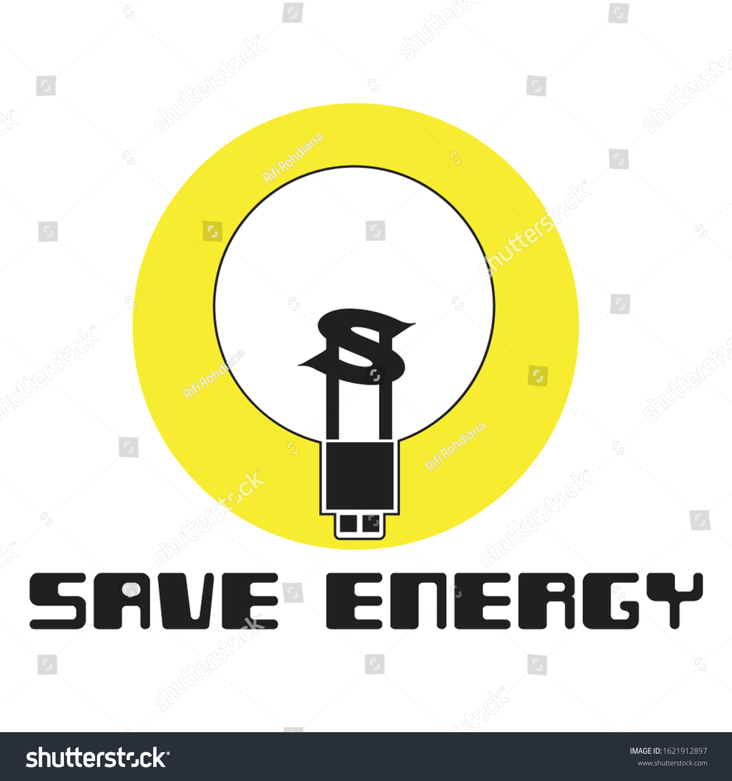 S Font Save Energy Logo Creative Stock Vector (Royalty Free) 1621912897