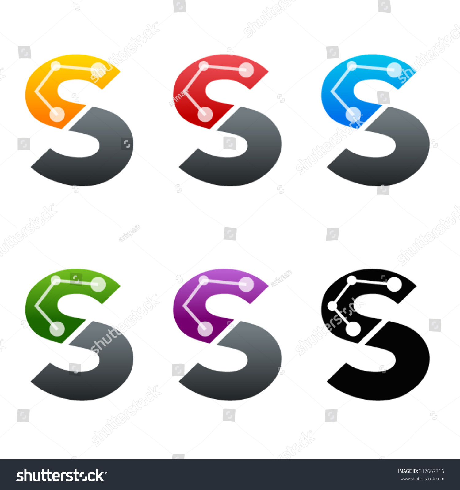 S Letter Button Icon Stock Vector (Royalty Free) 317667716 | Shutterstock