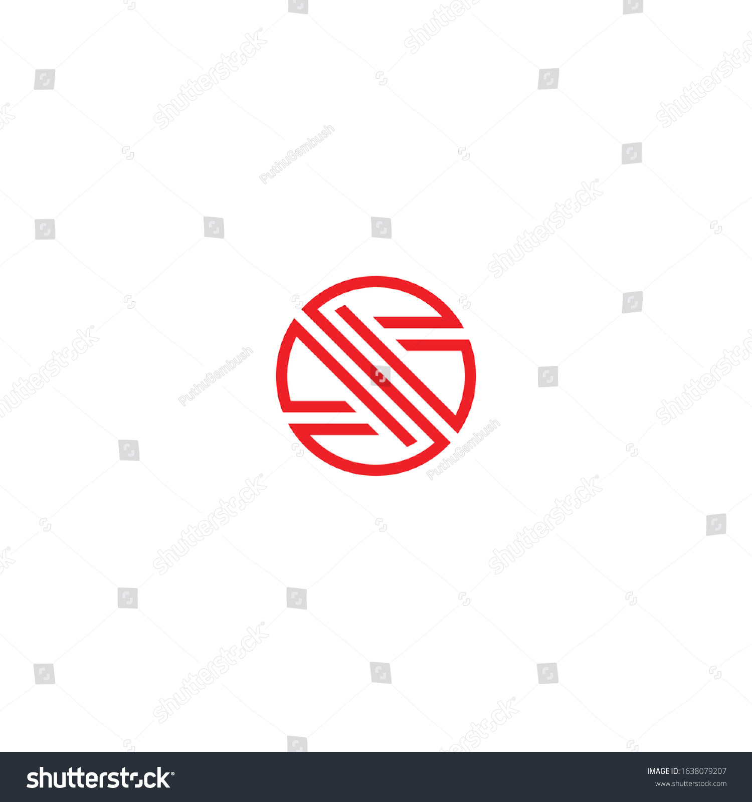 S Letter Icon Circle Shape Stock Vector (Royalty Free) 1638079207 ...