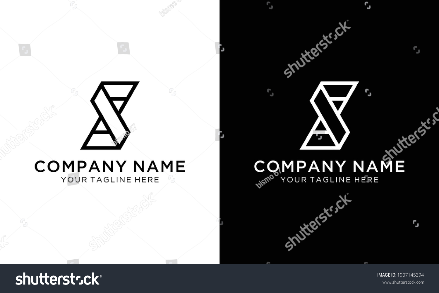 S Letter Minimal Simple Logo Vector Stock Vector (Royalty Free ...