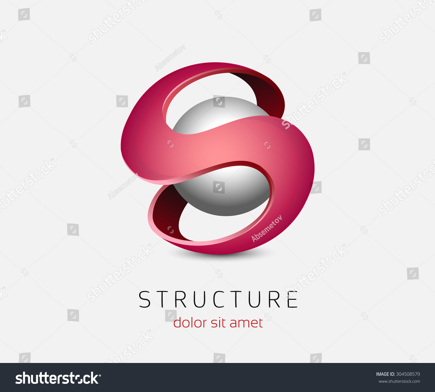 S Letter Shape Logo Design Template Stock Vector (Royalty Free) 304508579