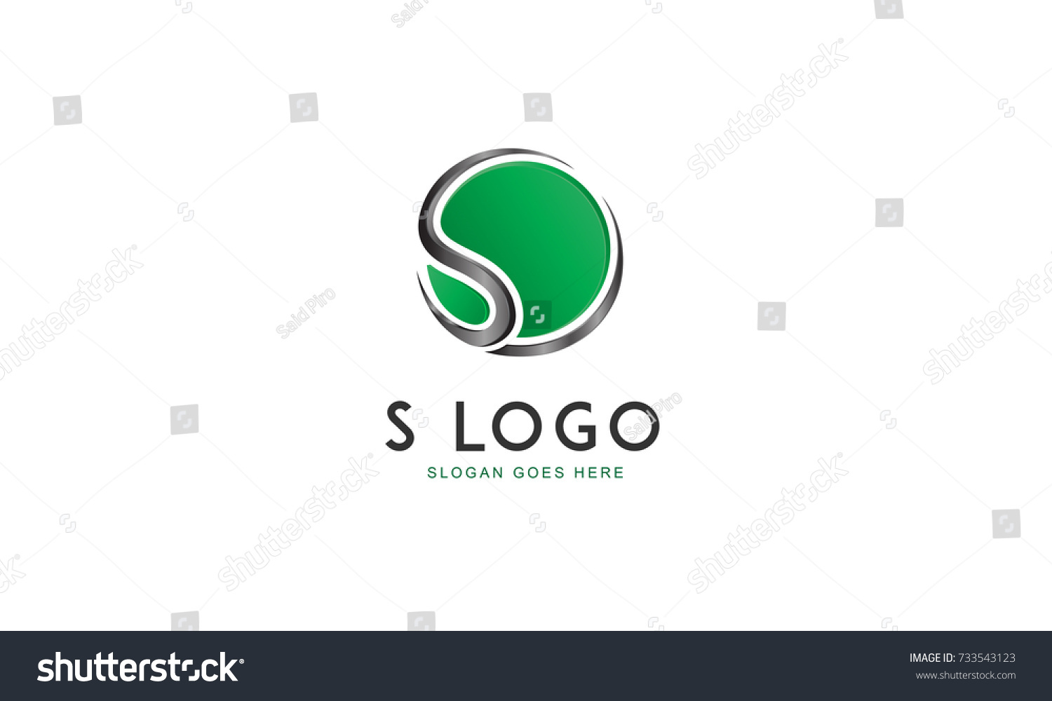 S Logo Abstract Template Stock Vector (Royalty Free) 733543123 ...