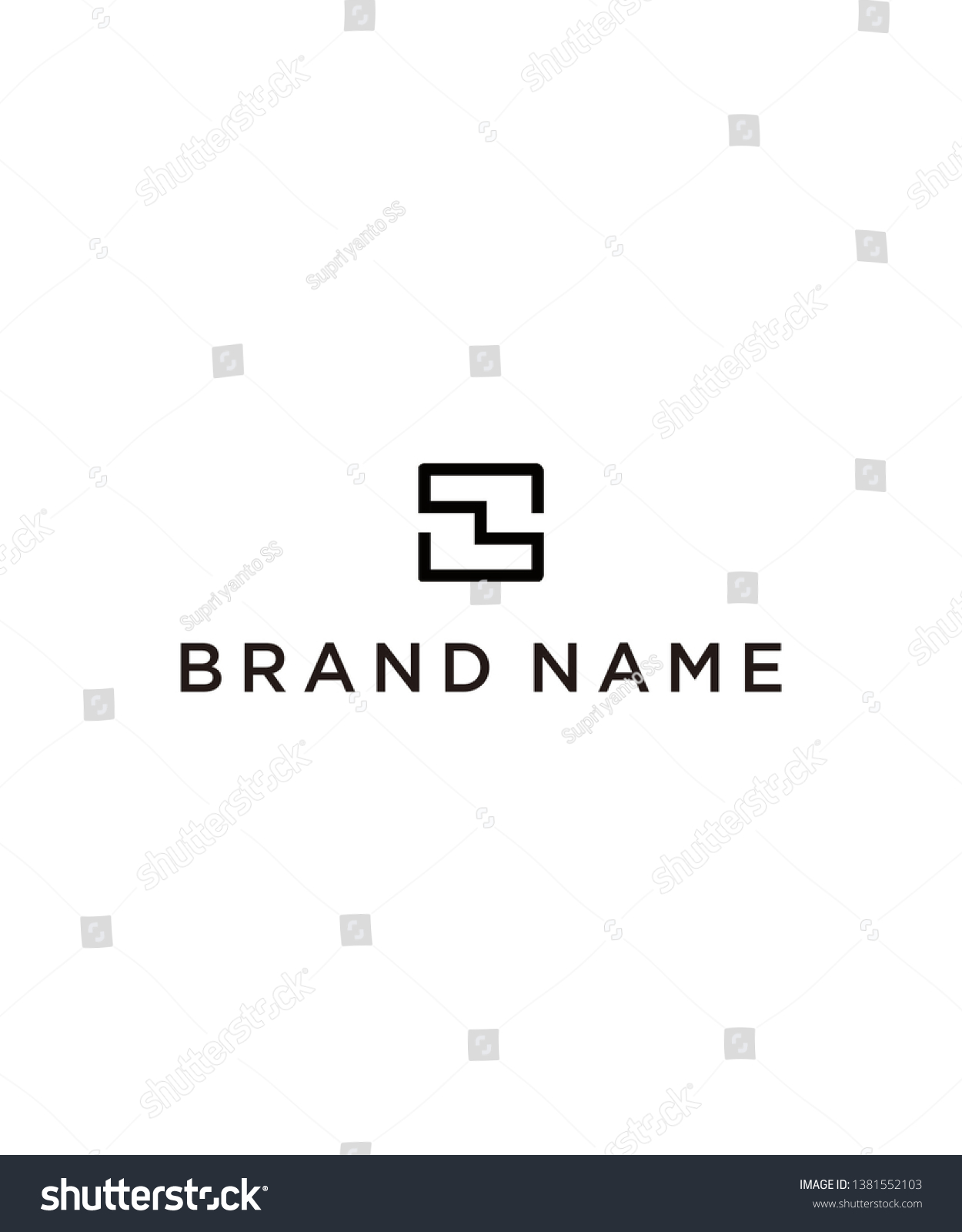 S Logo Box S Logo Box Stock Vector (Royalty Free) 1381552103