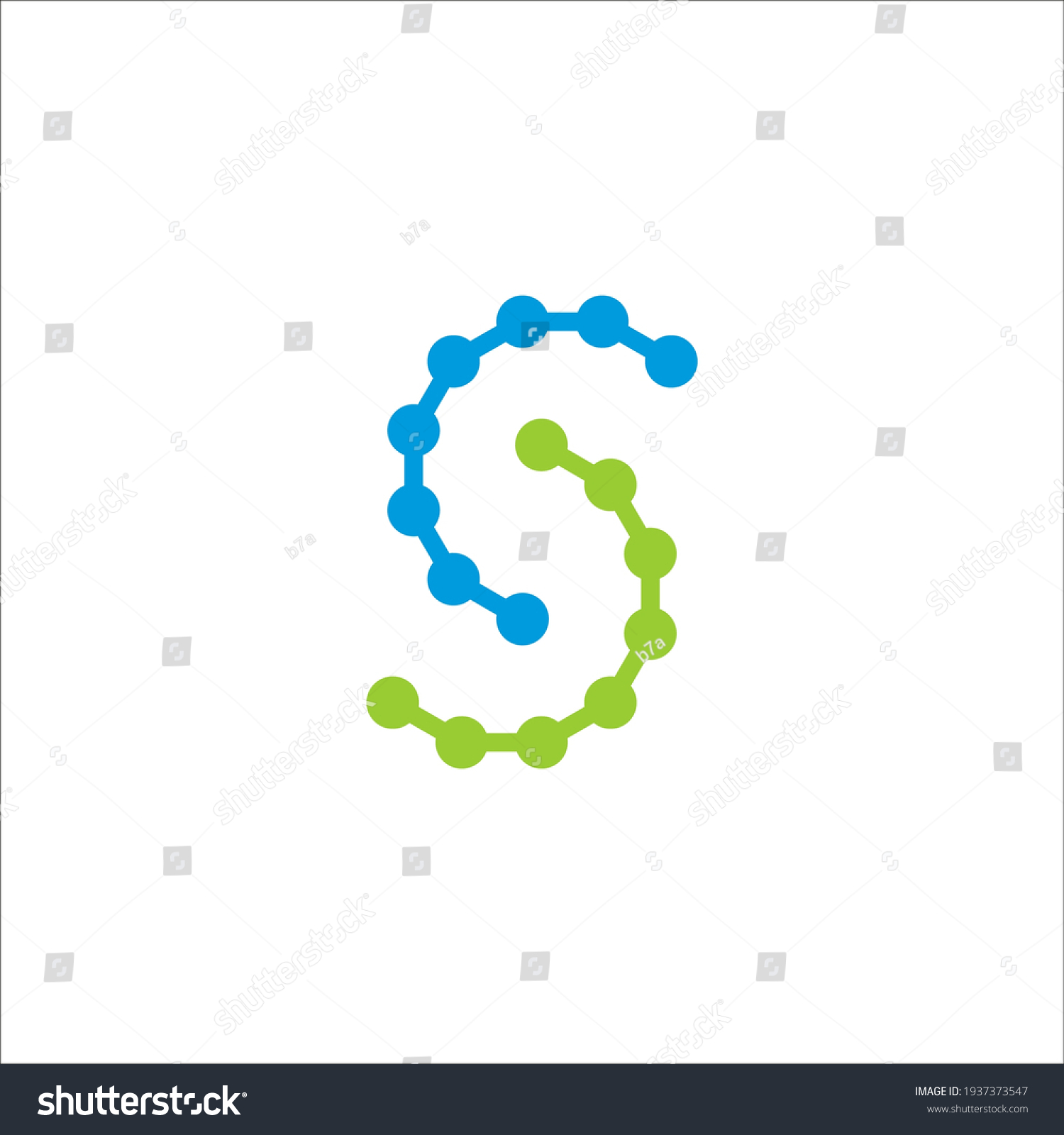 S Molecule Logo Design Vector Sign Stock Vector (Royalty Free ...