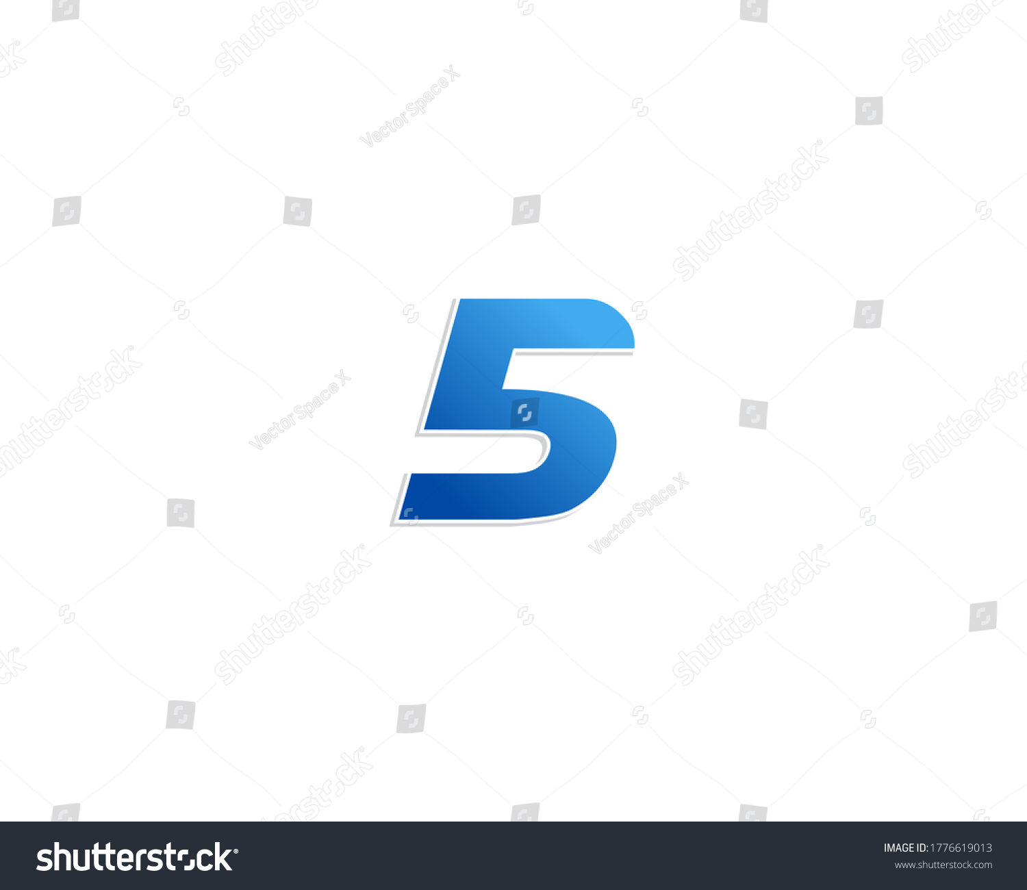 S 5 Logo Design Icon Stock Vector (Royalty Free) 1776619013