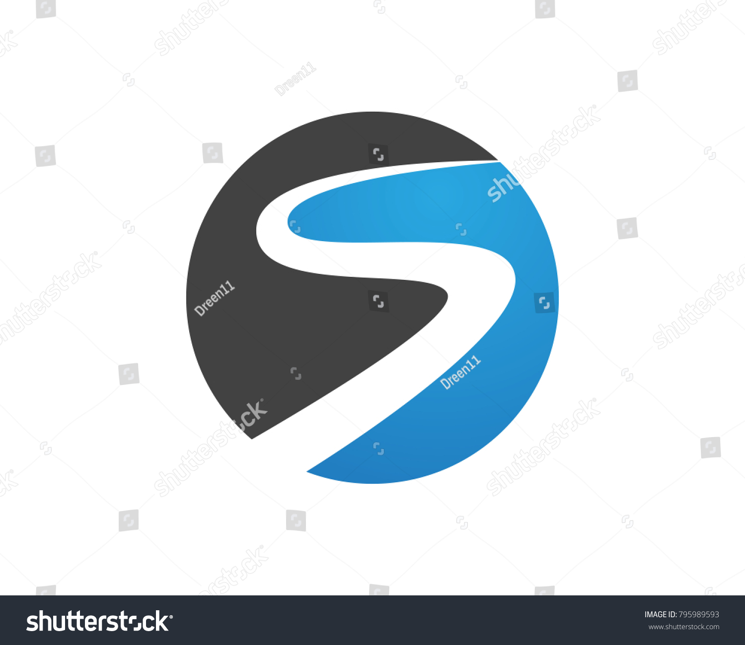 S River Logo Template Stock Vector (Royalty Free) 795989593