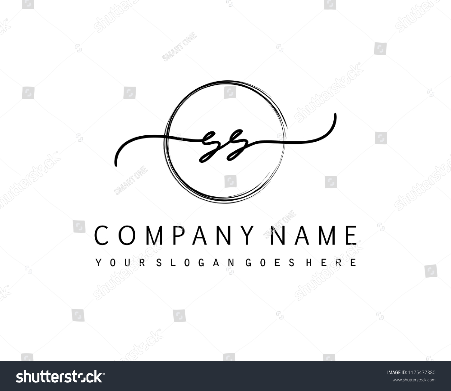 S S Initial Handwriting Logo Vector Stock Vector (Royalty Free ...