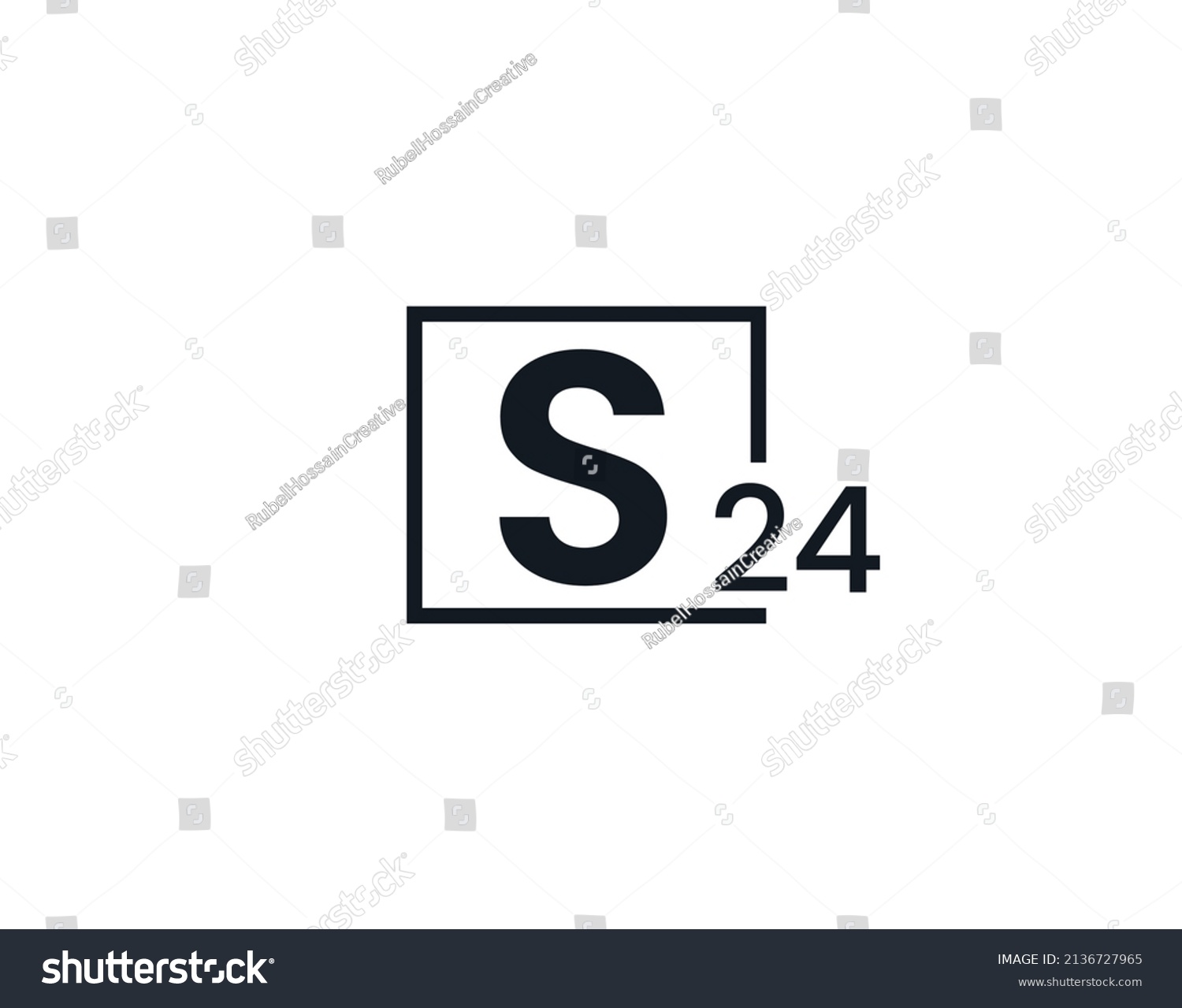 S24 24s Initial Letter Logo Stock Vector (Royalty Free) 2136727965 ...