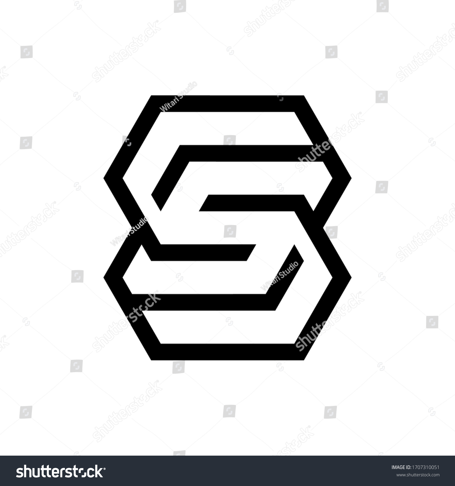 S 8 S8 8s Initial Logo Stock Vector (Royalty Free) 1707310051 ...