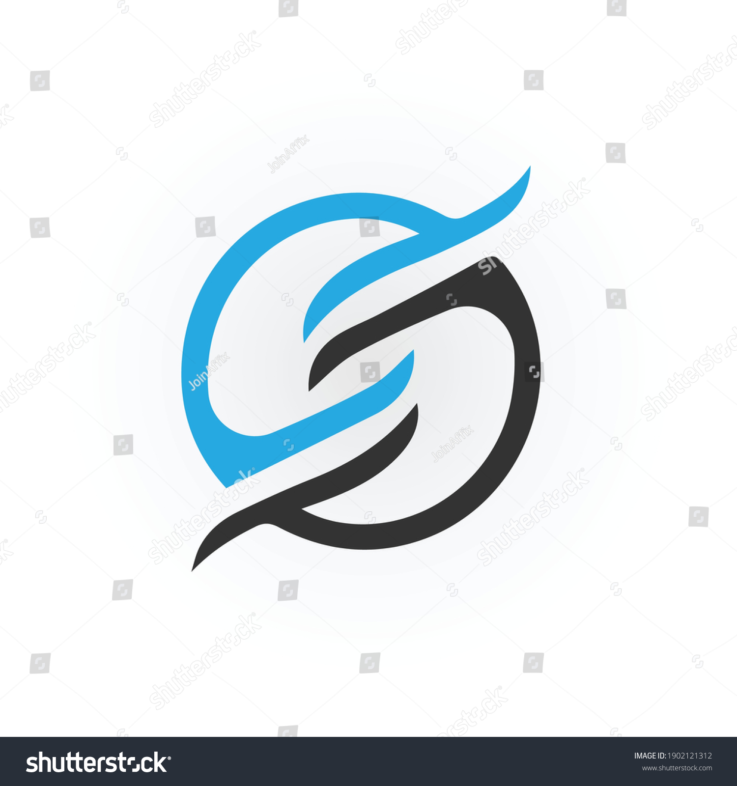 S Shape Logo Branding Stock Vector (Royalty Free) 1902121312 | Shutterstock