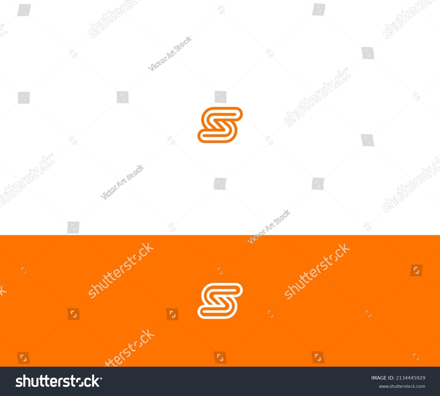 S Ss Sss Letter Logo Design Stock Vector (Royalty Free) 2134445929 ...