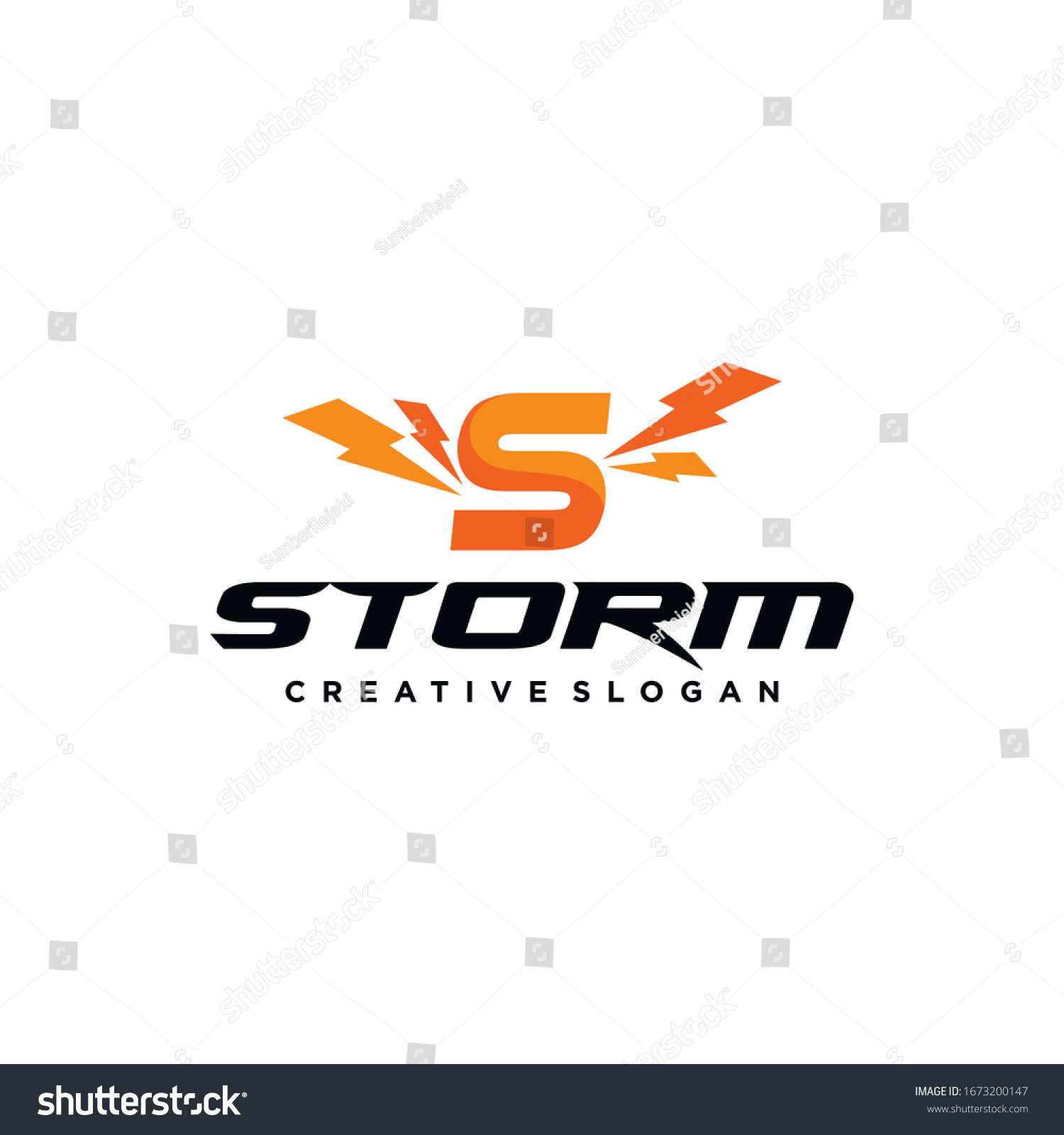 S Storm Logo Design Icon Vector Stock Vector (Royalty Free) 1673200147 ...