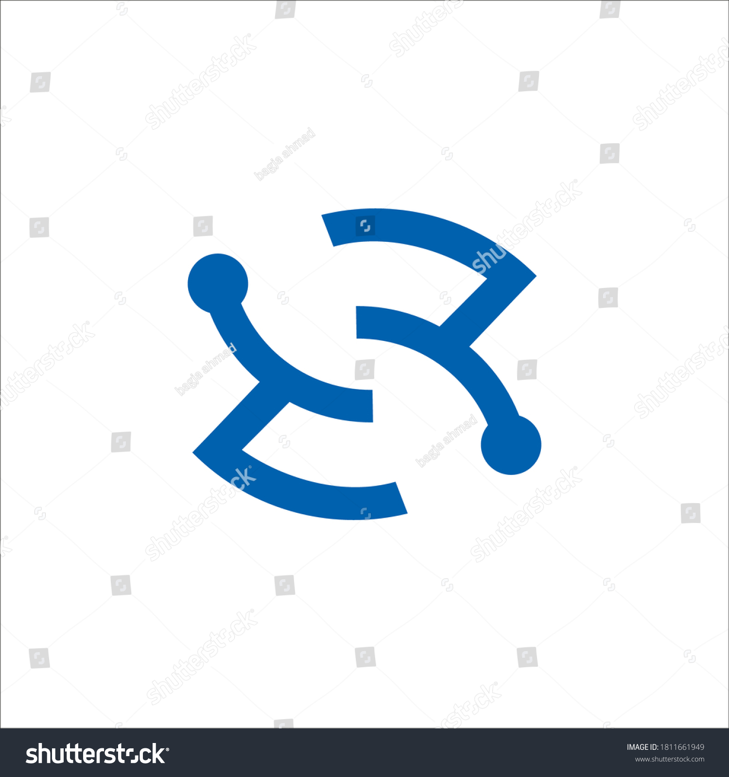 S Technology Logo Design Vector Sign Stock Vector (Royalty Free ...