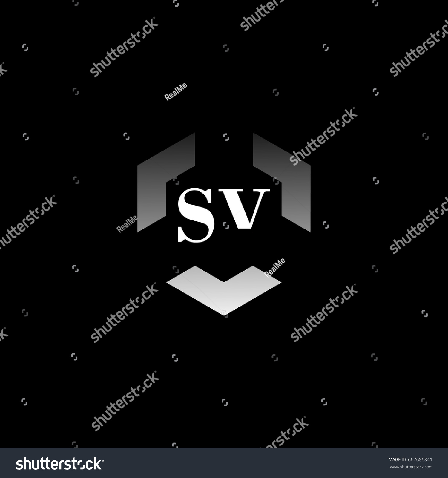S V Logo Stock Vector (Royalty Free) 667686841 | Shutterstock