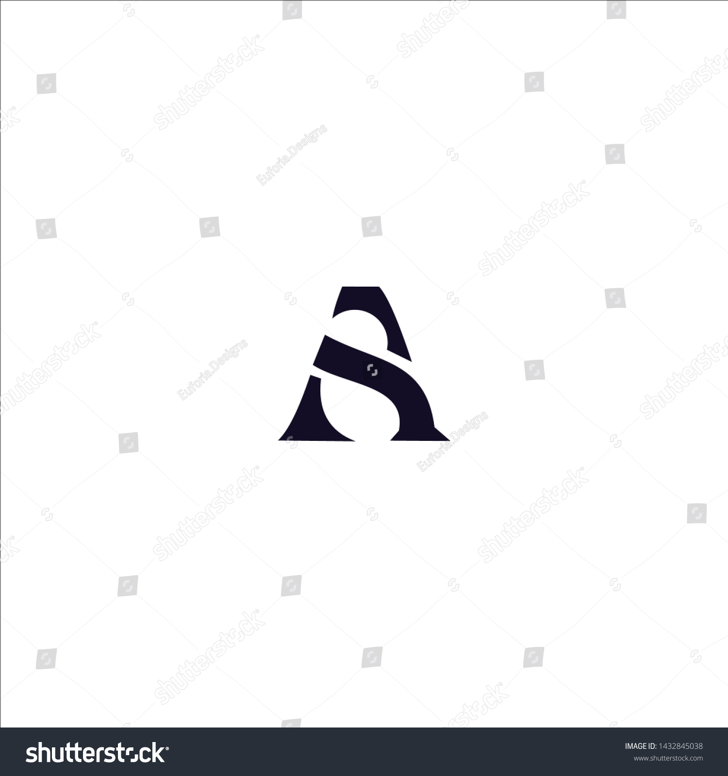 Sa Initial Logo Design Modern Stock Vector (Royalty Free) 1432845038