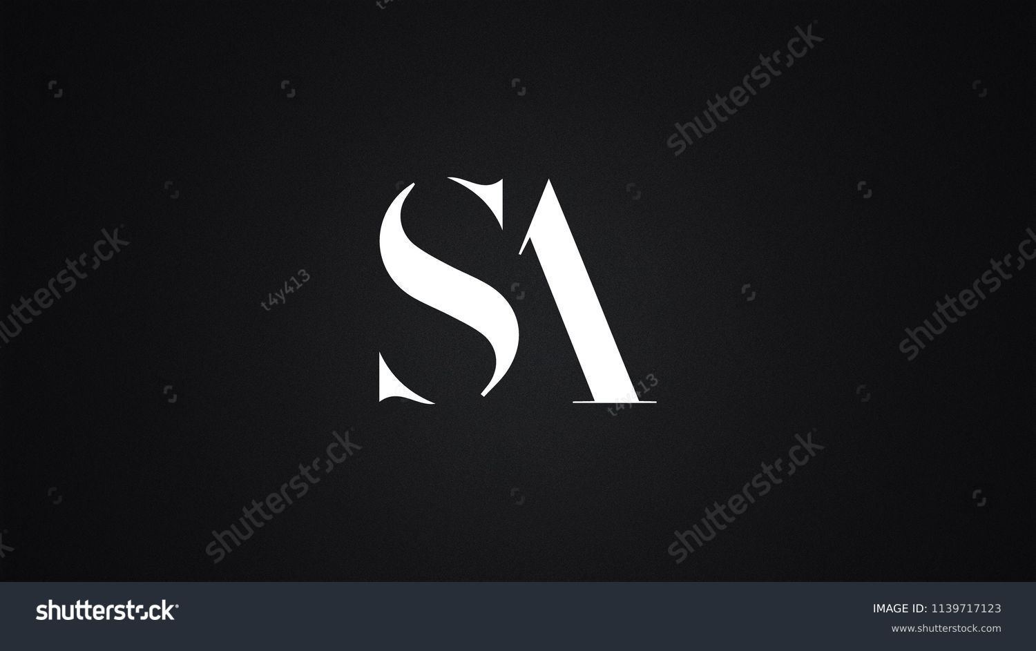 Sa Letter Logo Design Template Vector Stock Vector (Royalty Free ...