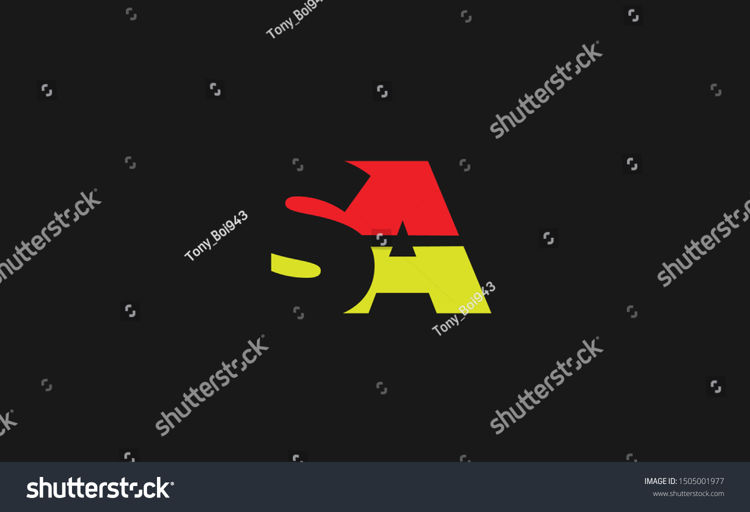 Sa Letter Logo Design Template Vector Stock Vector (Royalty Free ...
