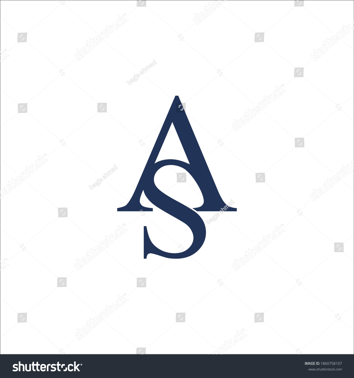 Sa Logo Design Vector Sign Stock Vector (Royalty Free) 1860758107 ...
