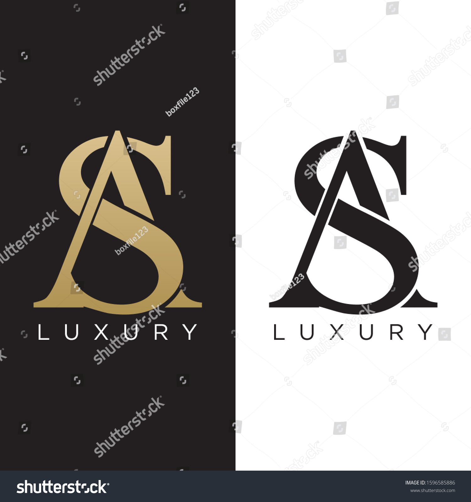 Sa Initial Logo Design Vector Icon 스톡 벡터(로열티 프리) 1596585886 | Shutterstock