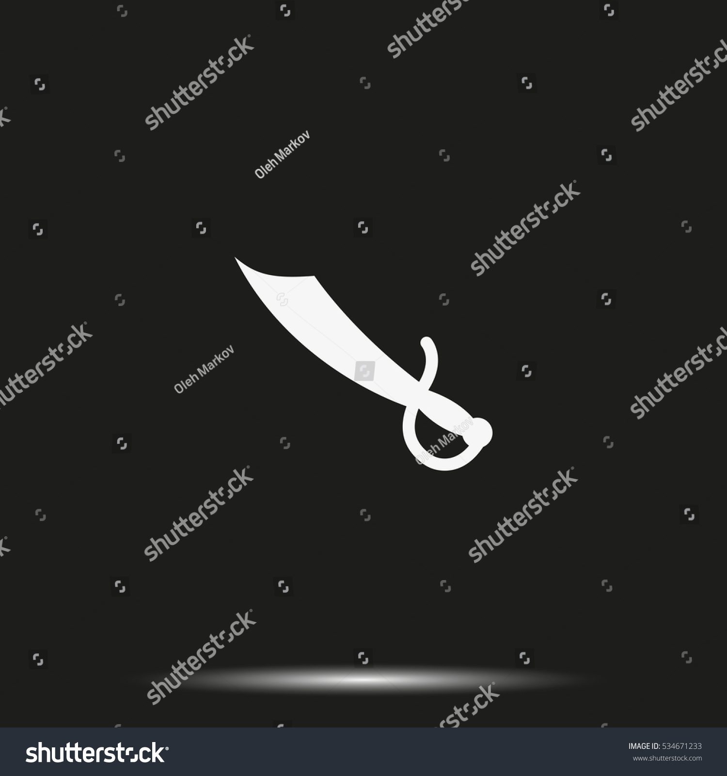 Saber Icon Stock Vector (Royalty Free) 534671233 | Shutterstock