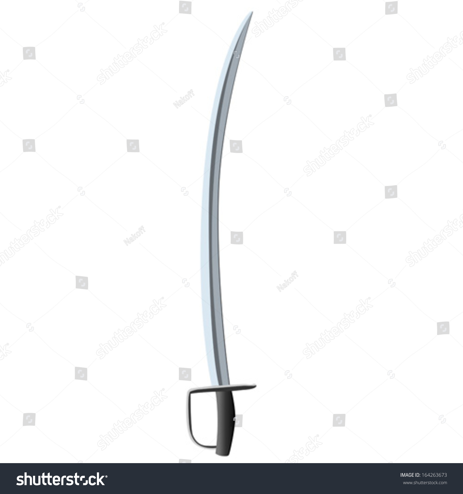 Saber Vector Illustration Stock Vector (Royalty Free) 164263673 ...