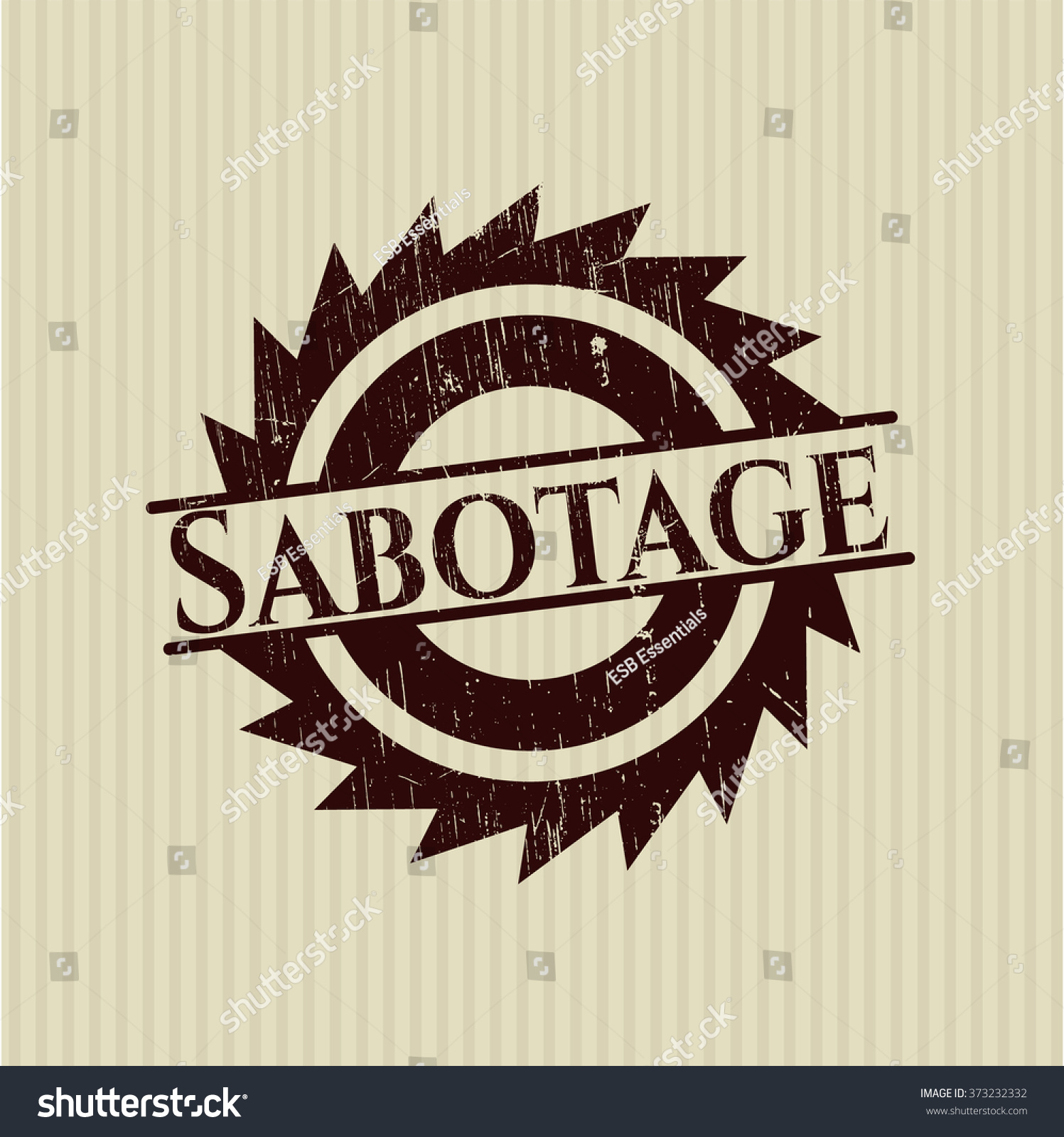 Sabotage Rubber Texture Stock Vector (Royalty Free) 373232332