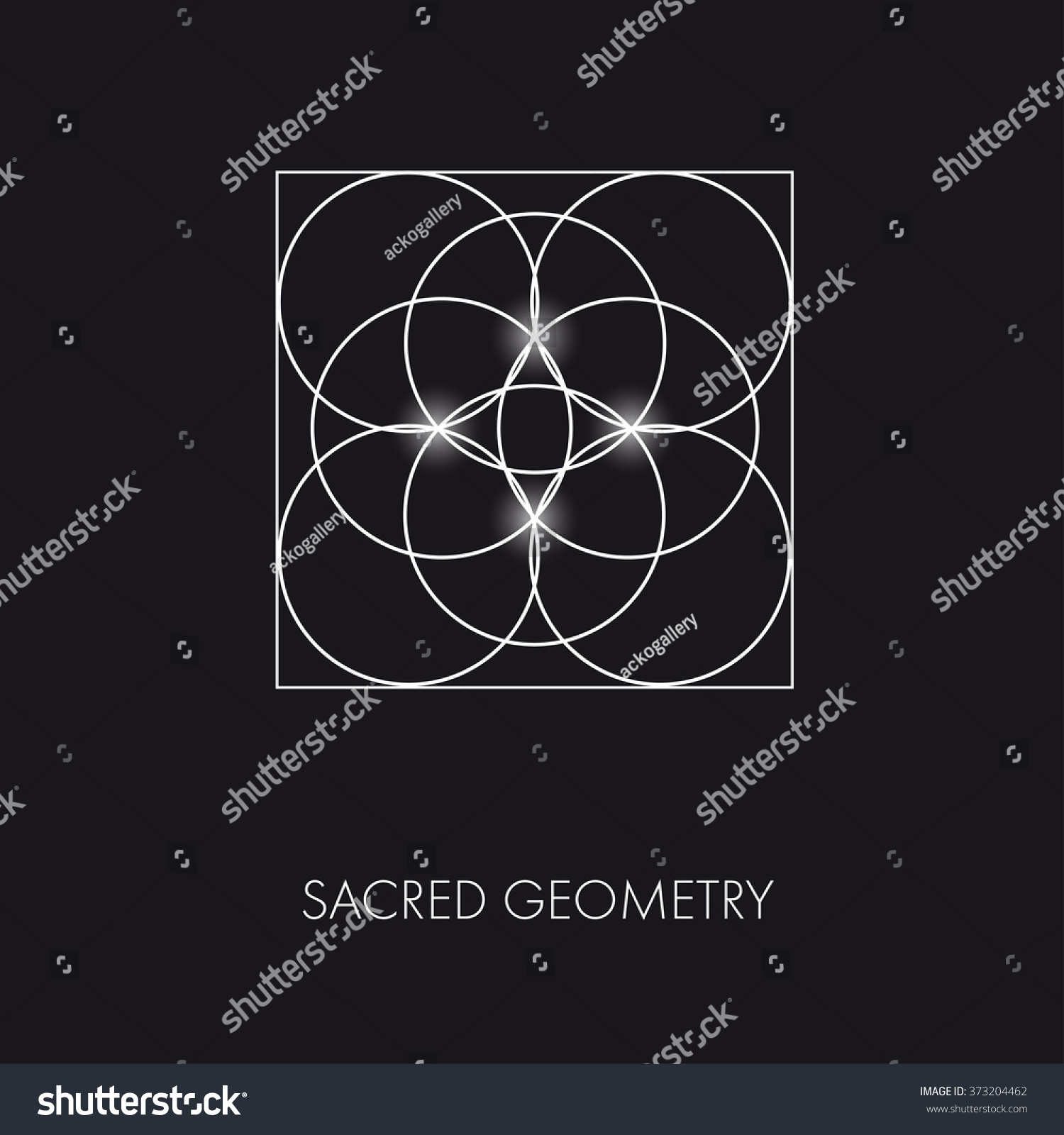 Sacred Geometry Stained Glass Vector Gothic Stock Vector (Royalty Free ...