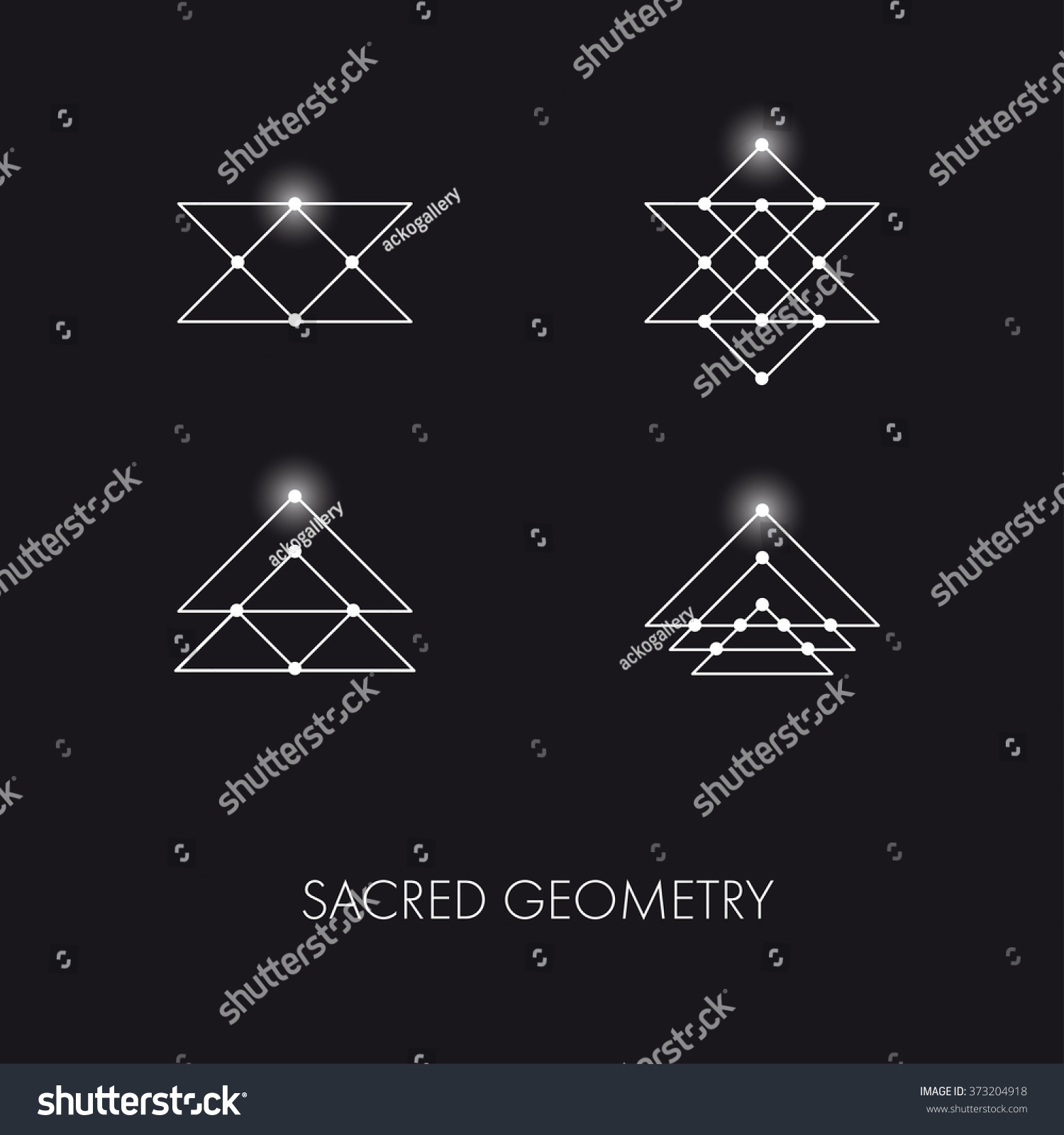Stock vektor „Sacred Geometry Symbols Pyramid Vector“ (bez autorských ...