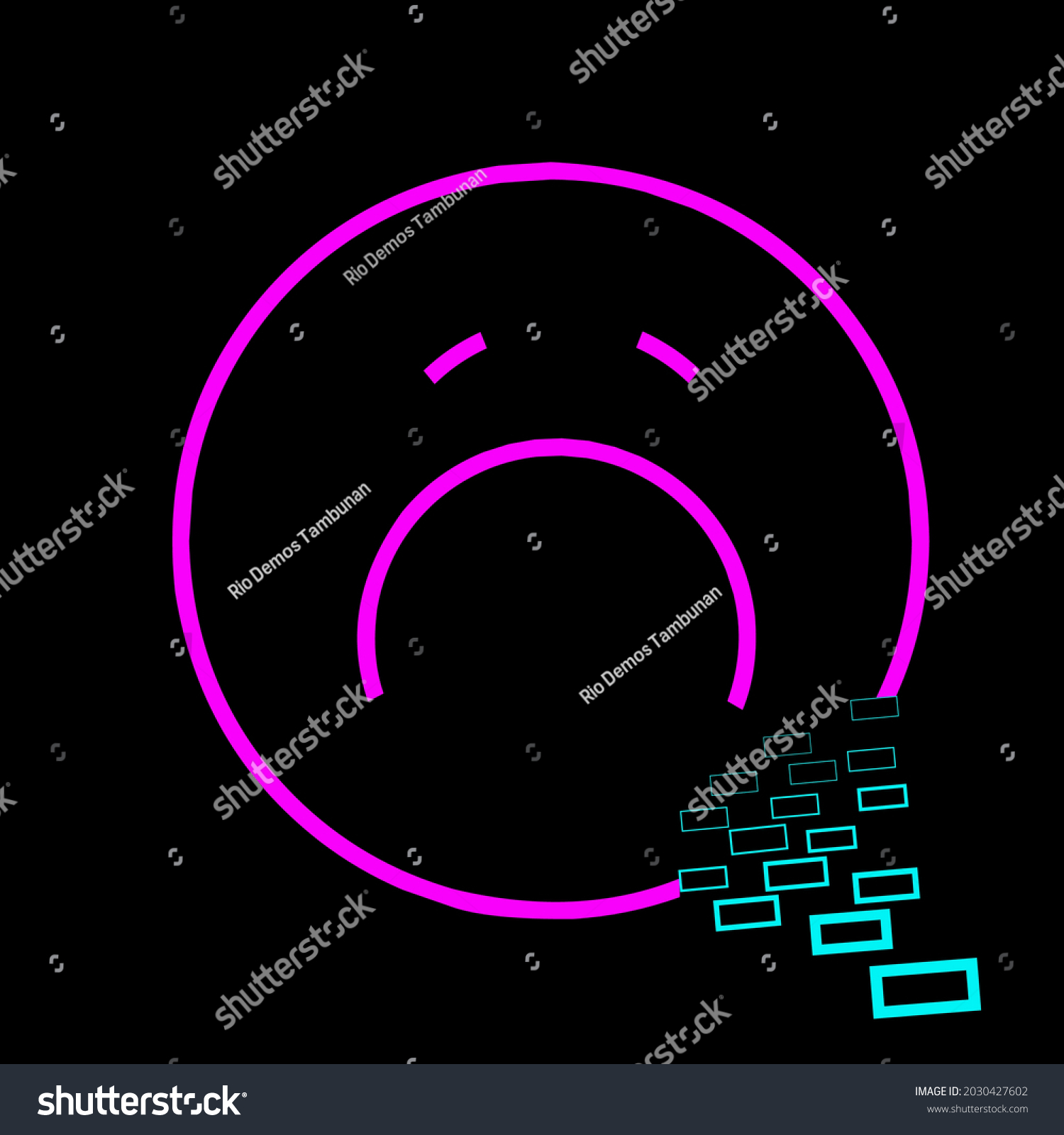 Sad Emoticon Gaming Background Vector Design Stock Vector (Royalty Free ...