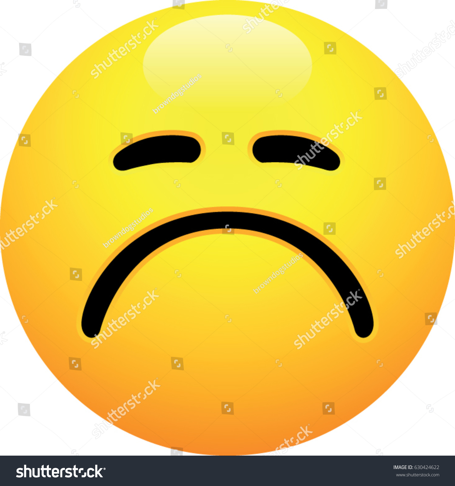Sad Face Emoji: Vector có sẵn (miễn phí bản quyền) 630424622 | Shutterstock