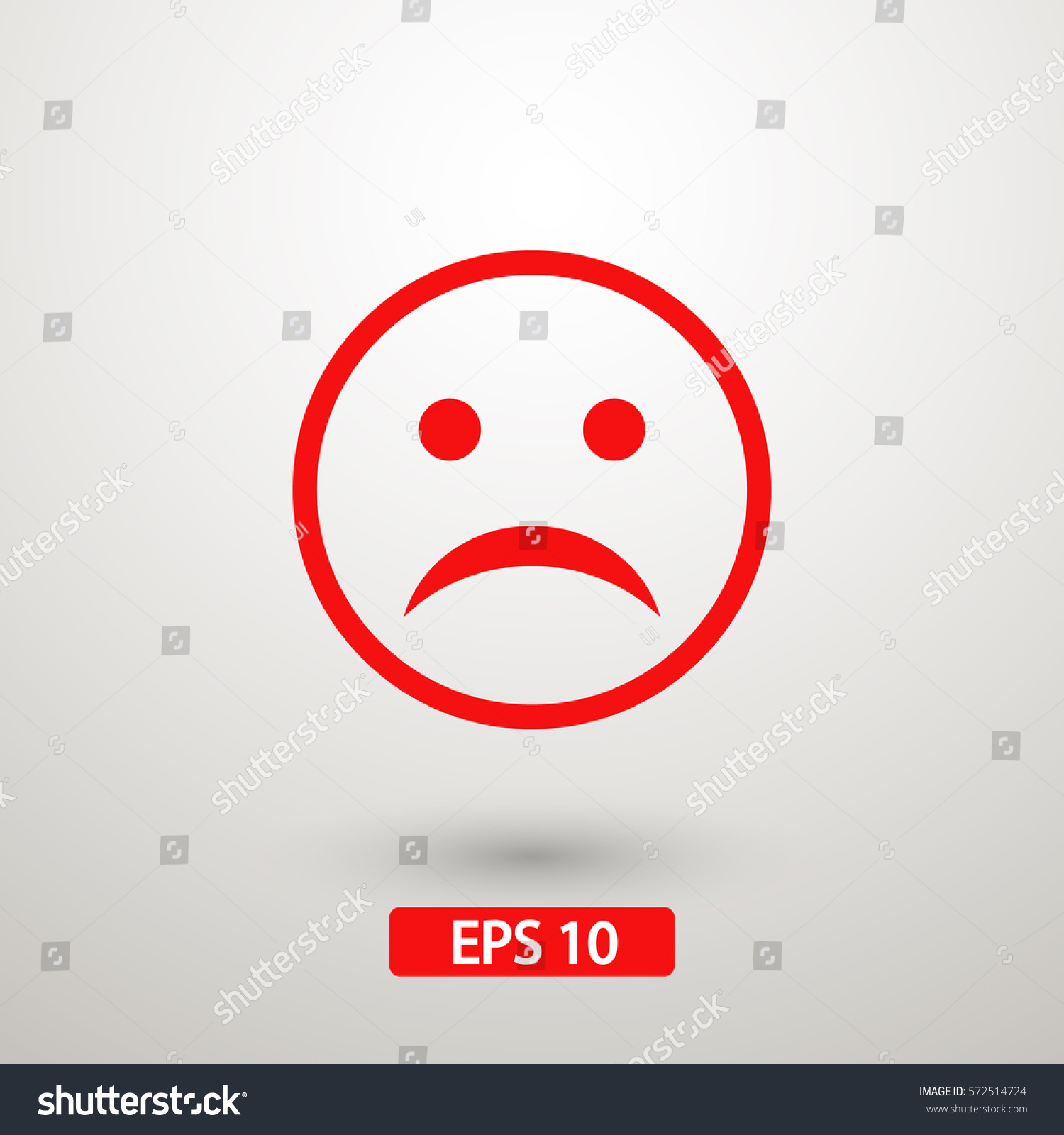 Sad Face Icon: vector de stock (libre de regalías) 572514724 | Shutterstock