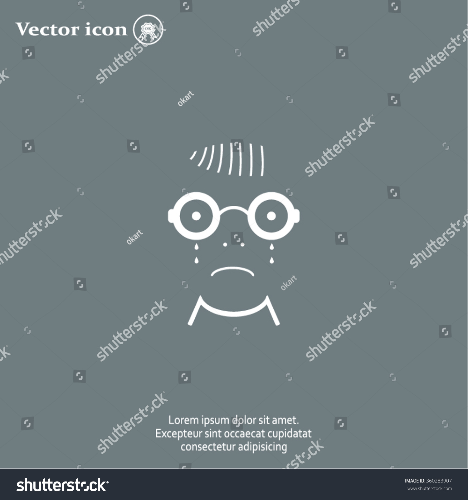 Sad Face Sign Icon Stock Vector (Royalty Free) 360283907 | Shutterstock