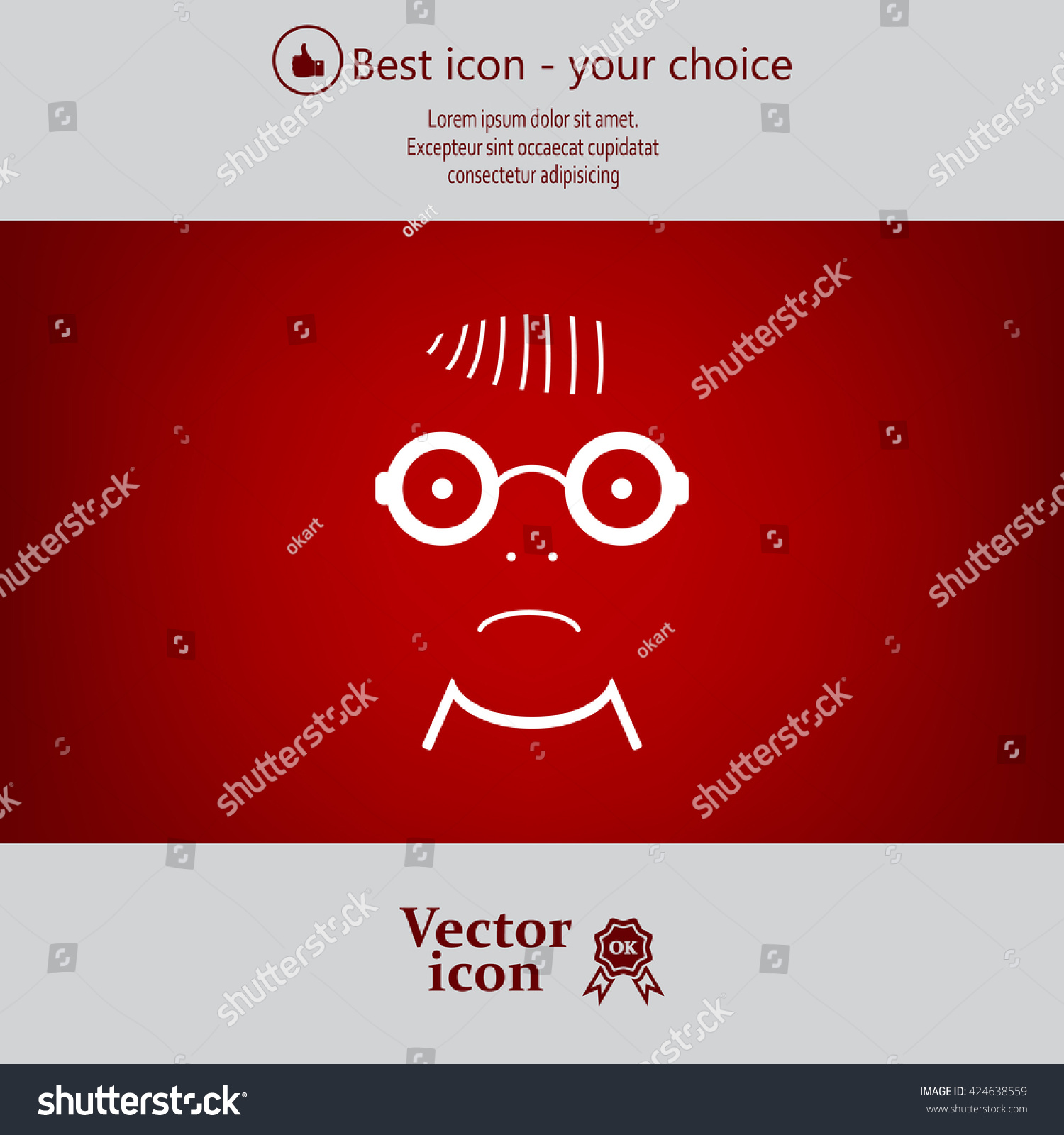 Sad Face Sign Icon Stock Vector (Royalty Free) 424638559 | Shutterstock