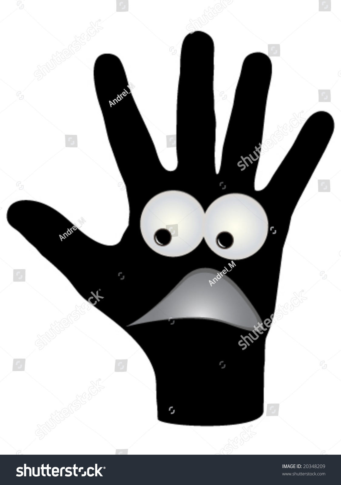 Sad Hand Illustration Stock Vector (Royalty Free) 20348209