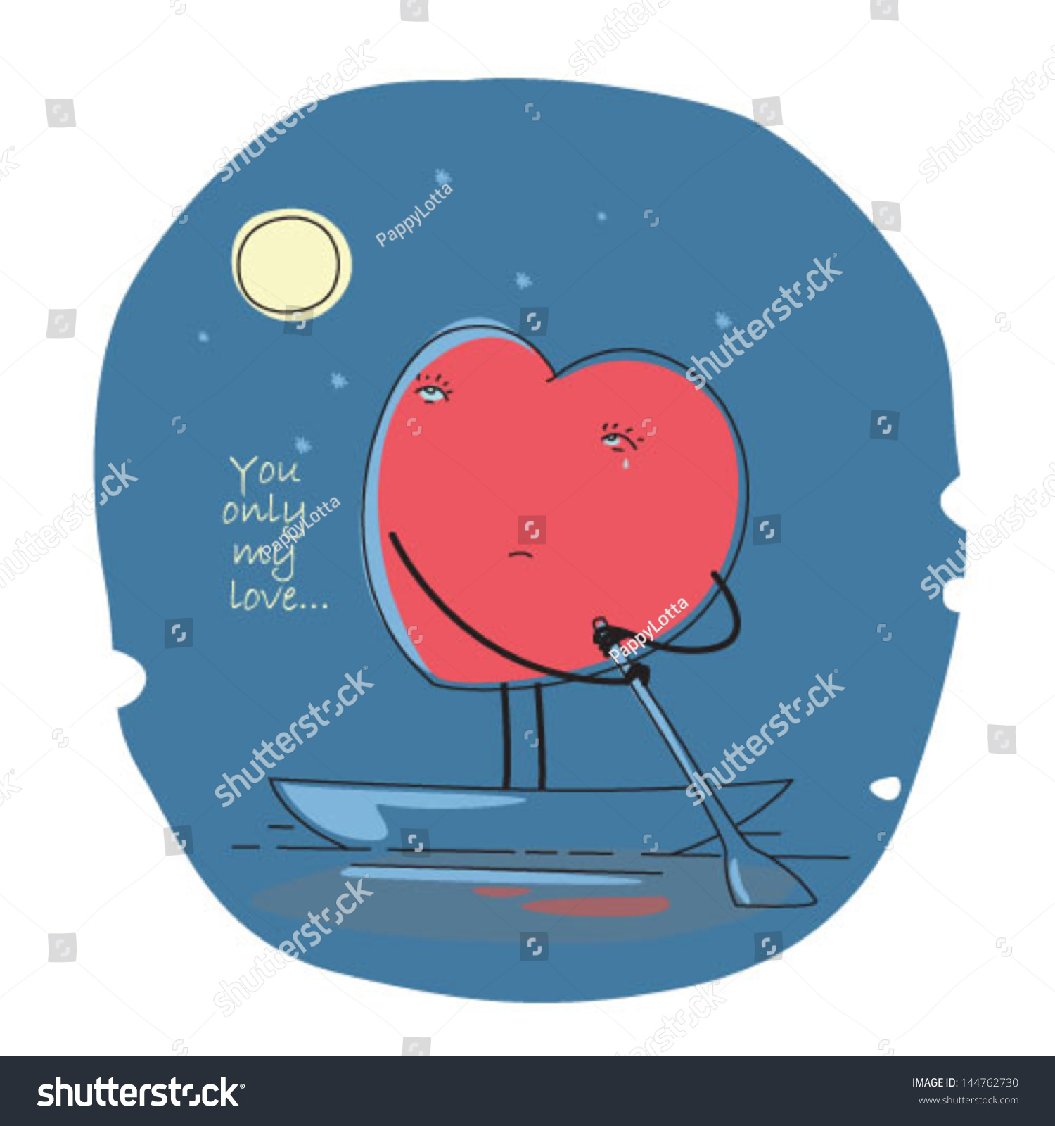 Sad Heart Stock Vector (Royalty Free) 144762730 | Shutterstock