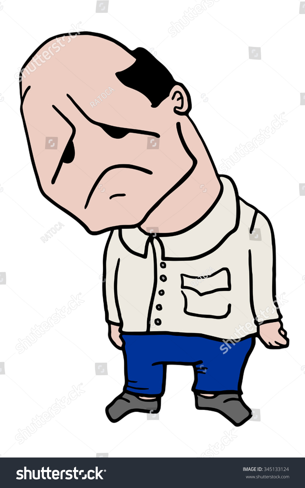 Sad Man Illustration: เวกเตอร์สต็อก (ปลอดค่าลิขสิทธิ์) 345133124 ...