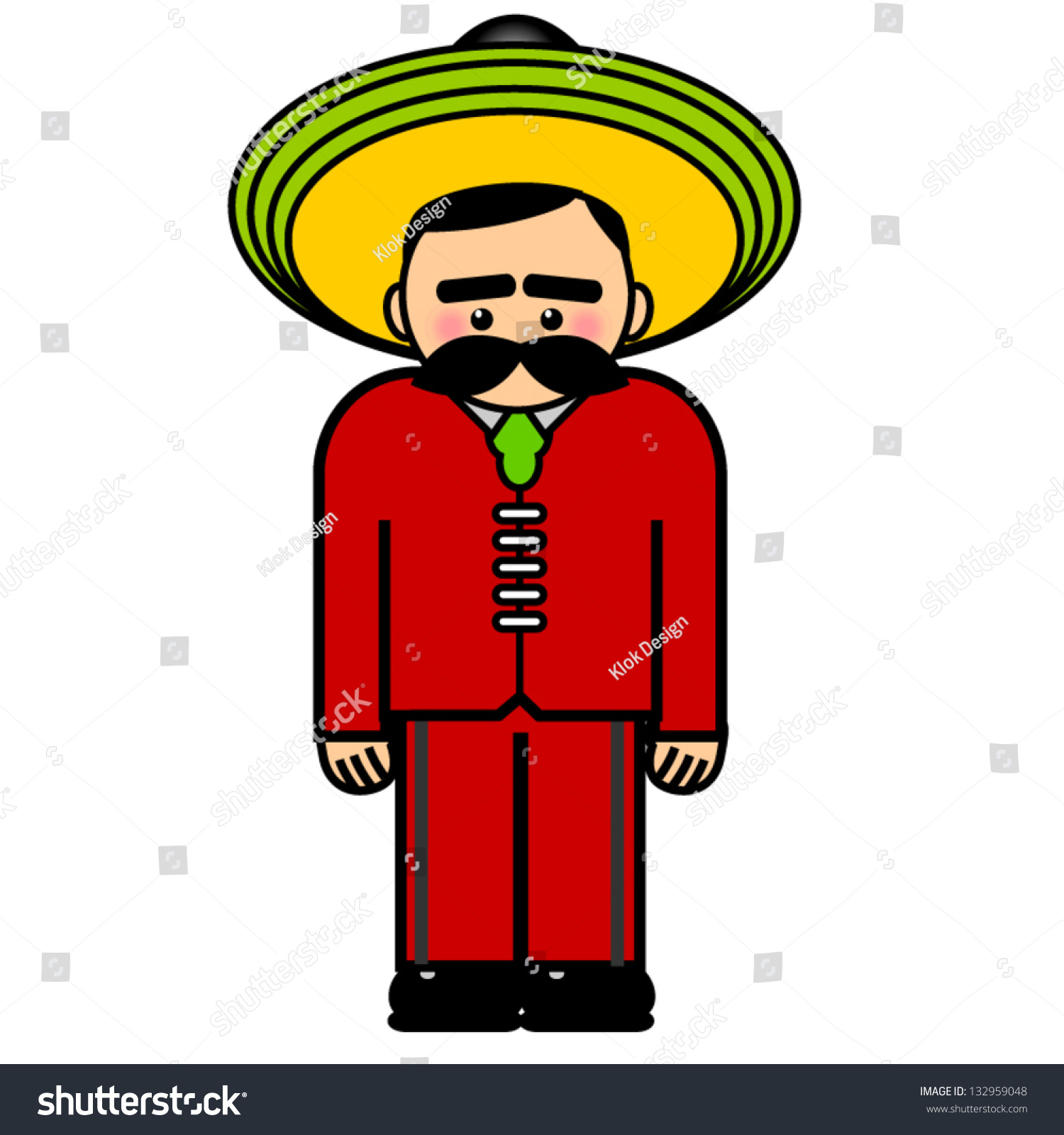 Sad Senor Chili Vector: vector de stock (libre de regalías) 132959048