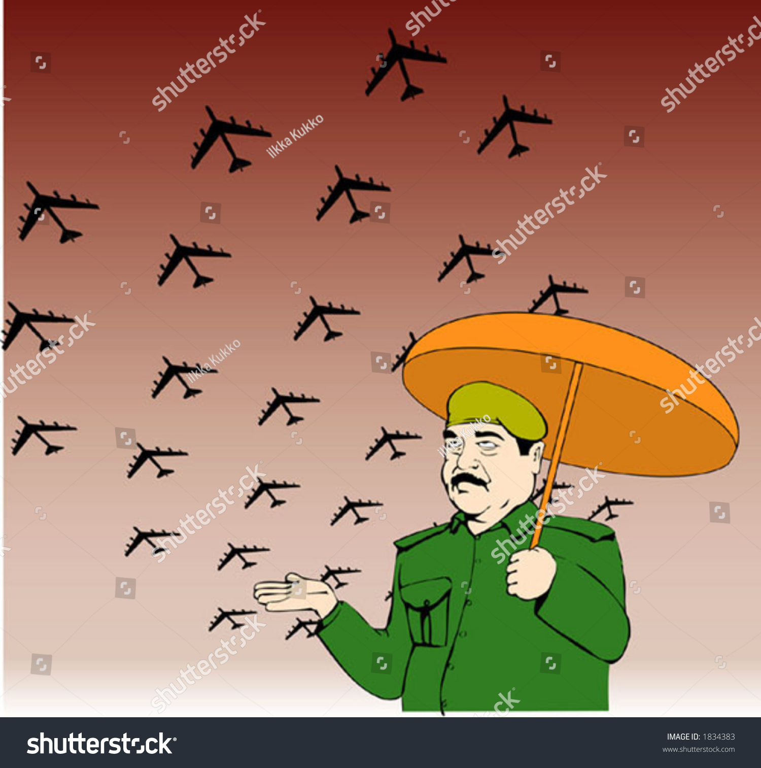 Saddam Hussein Stock Vector (Royalty Free) 1834383 | Shutterstock