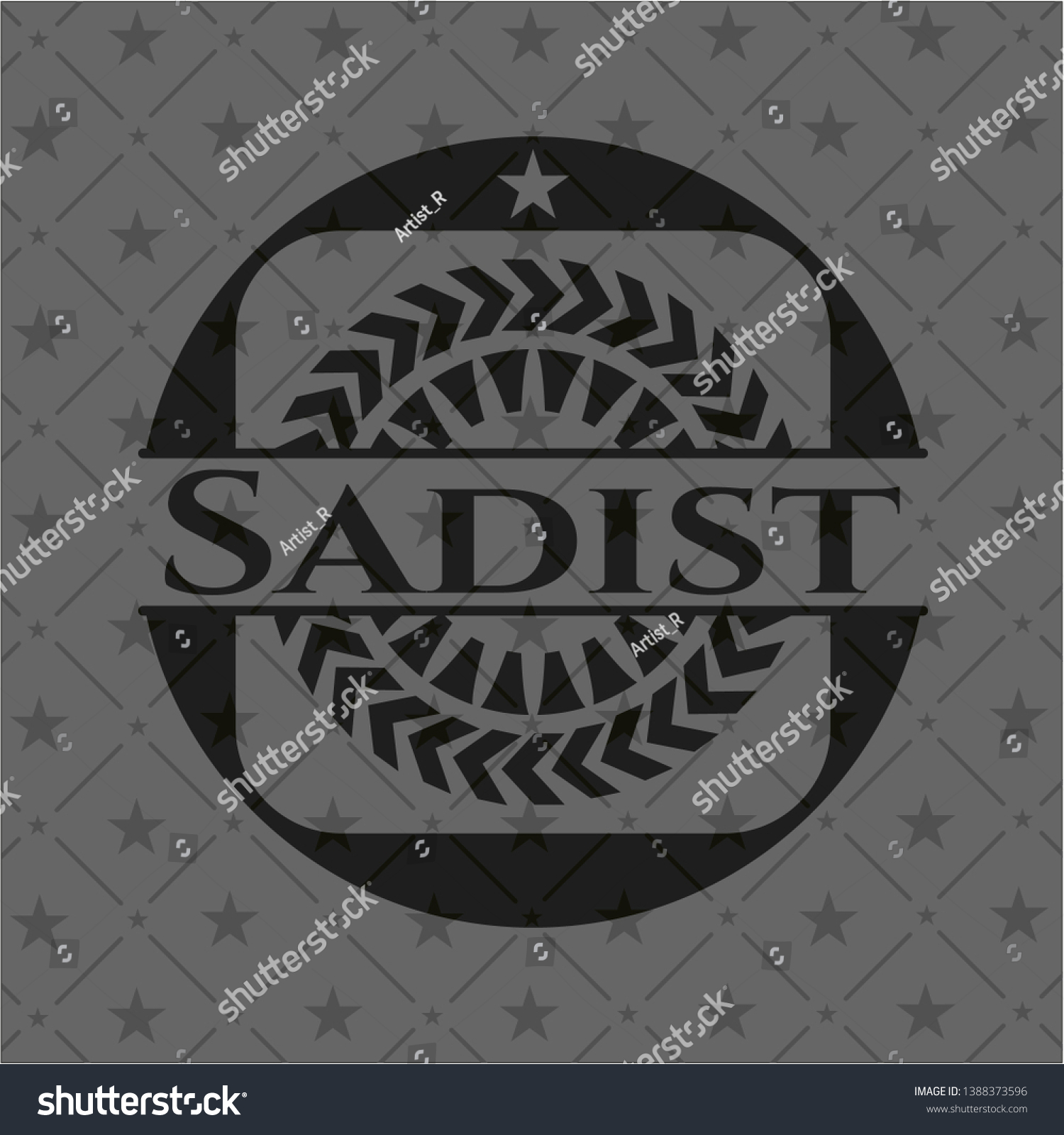 Sadist Black Badge Vector Illustration Detailed 库存矢量图(免版税)1388373596 ... Sadist Black Badge Vector Illustration Detailed 库存矢量图(免版税)1388373596 ...