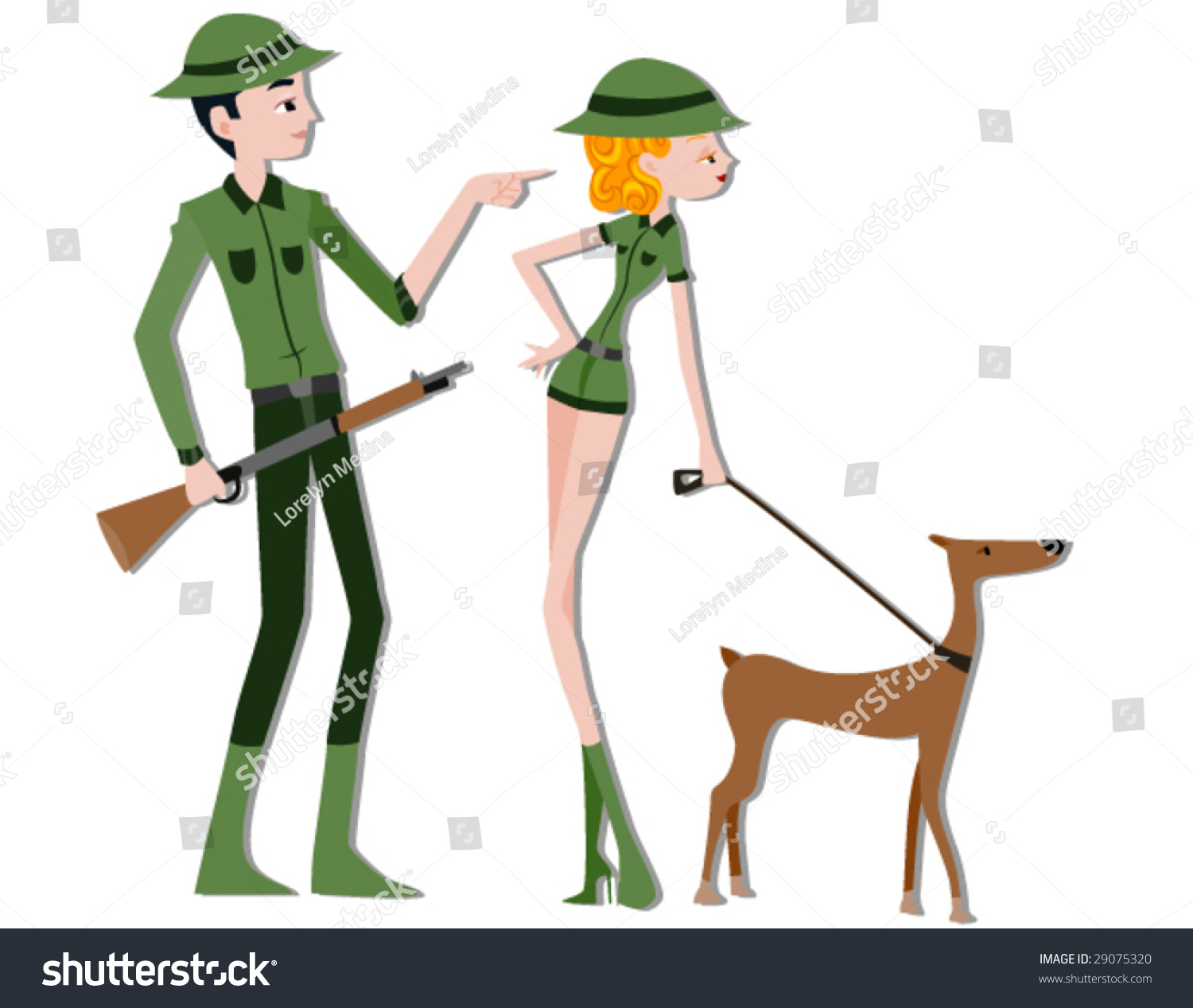 Safari Rangers Vector Stock Vector (Royalty Free) 29075320 | Shutterstock