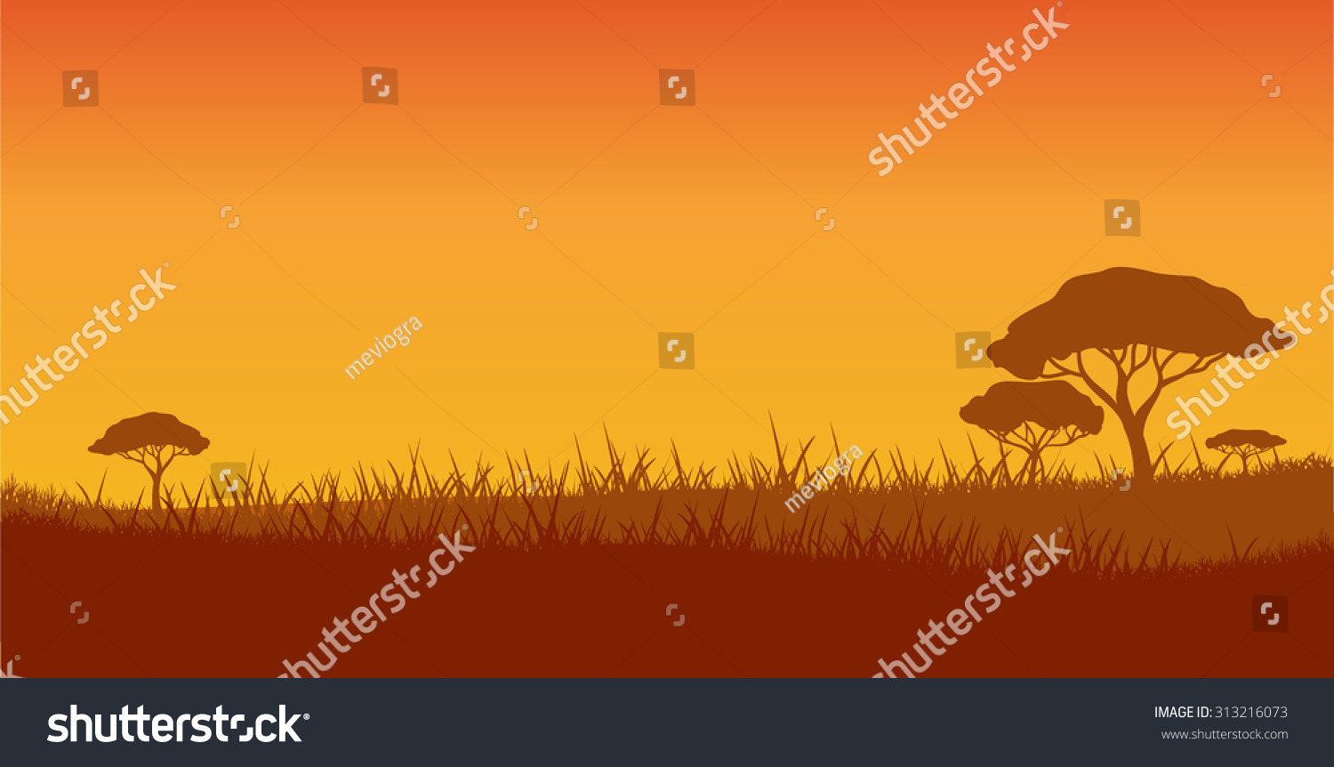 Safari Vector Background Stock Vector (Royalty Free) 313216073